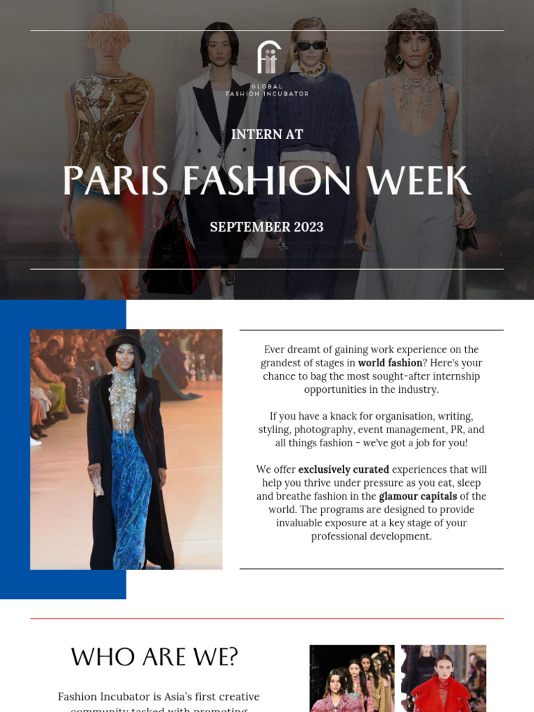 PFW Global Intern Sep'23 | PDF | Fashion | Aesthetics