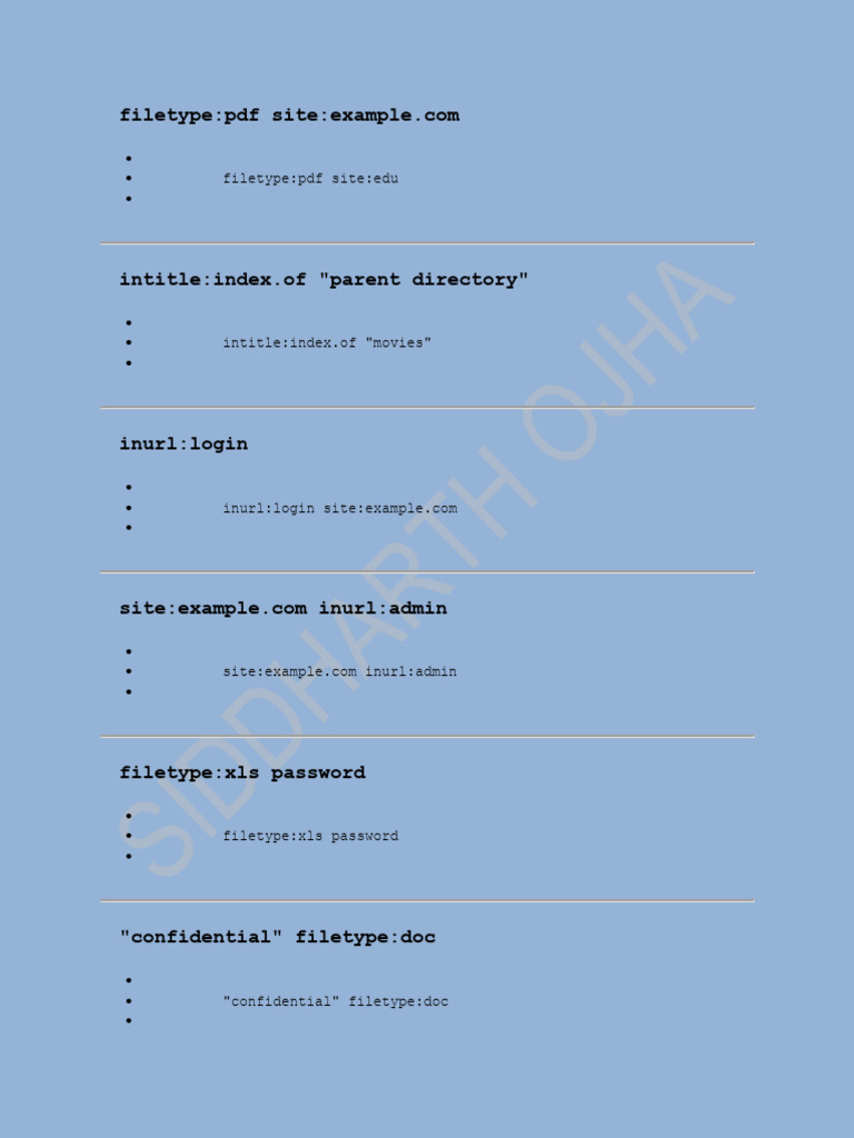 Dorks Uses and Combination | PDF | Microsoft Sql Server | Secure Shell