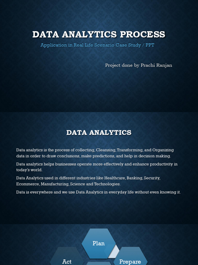 Data Analytics Process in Real Life Scenario Case Study | PDF ...