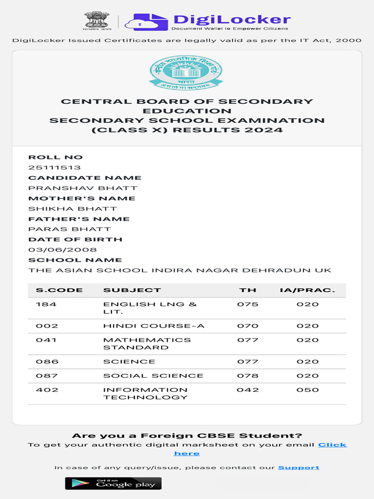 Validity of DigiLocker Certificates | PDF