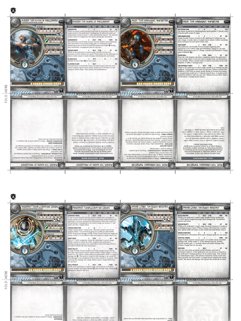 WMH Card Profiles Congergence of Cyriss | PDF