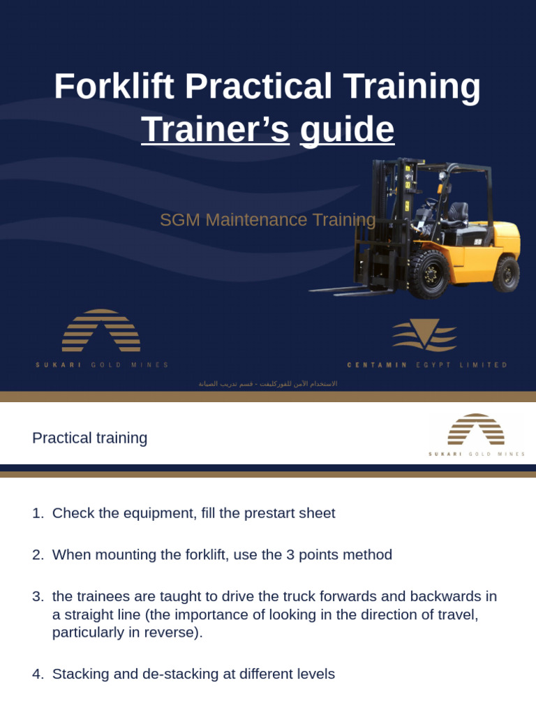 ForkLift Practical Training | PDF | Truck | Forklift