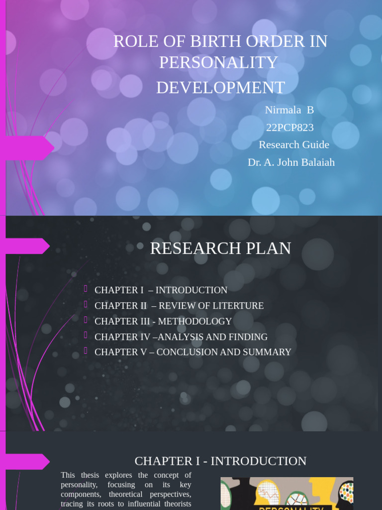 Role of Birth Order in Personality | PDF | Social Psychology | Human ...