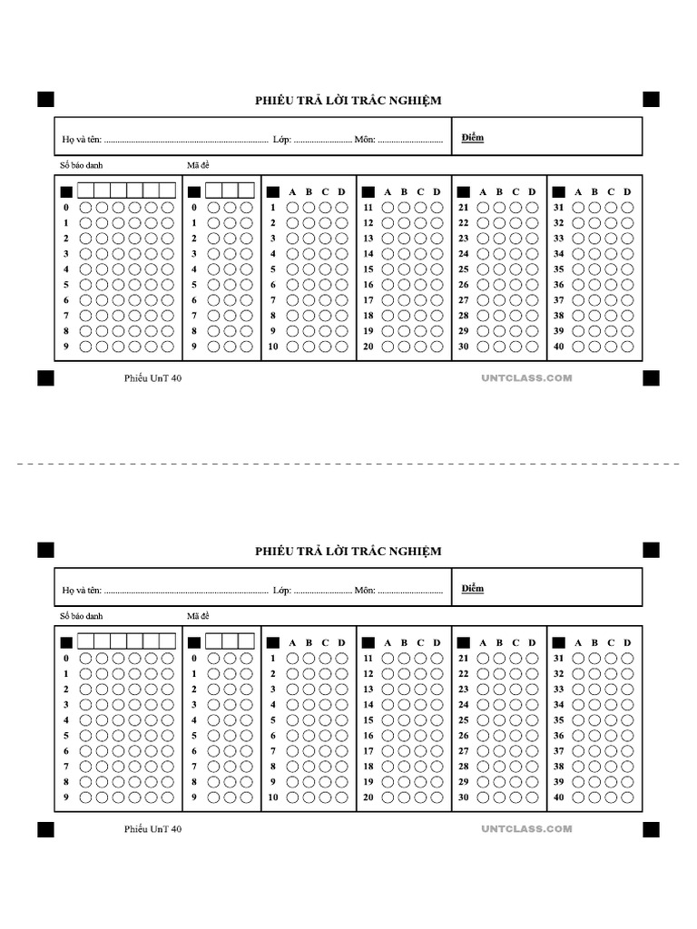 UnT 40 - ABCD - 2 Forms | PDF