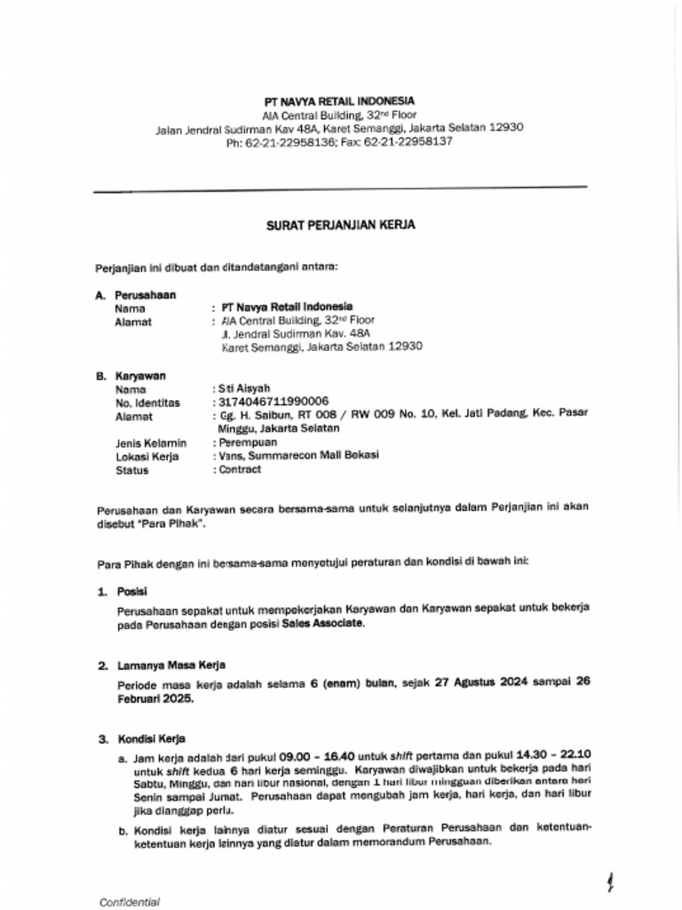 SPK Siti Aisyah - 27 Ags 24 | PDF