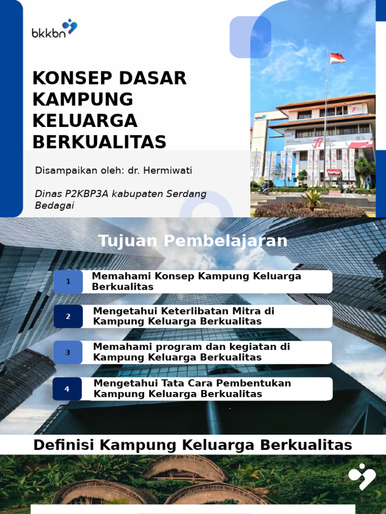 Tujuan dan Program Kampung Keluarga Berkualitas | PDF