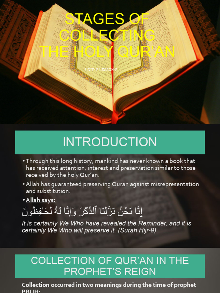 Stages of Collecting the Qur'an | PDF | Quran | Islam