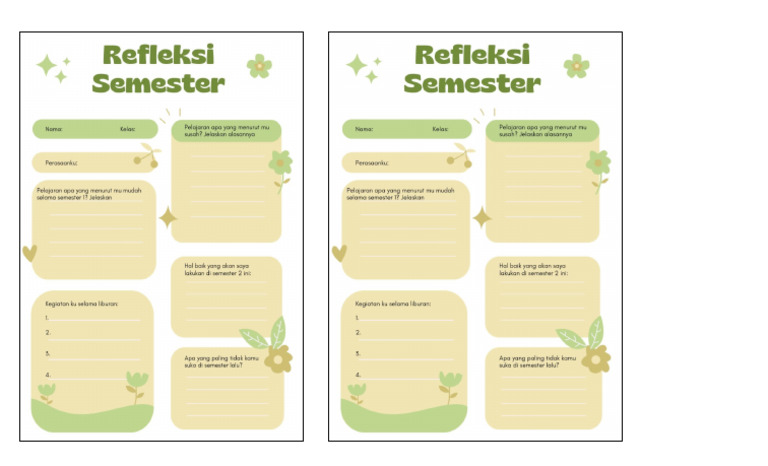 Refleksi Semester | PDF