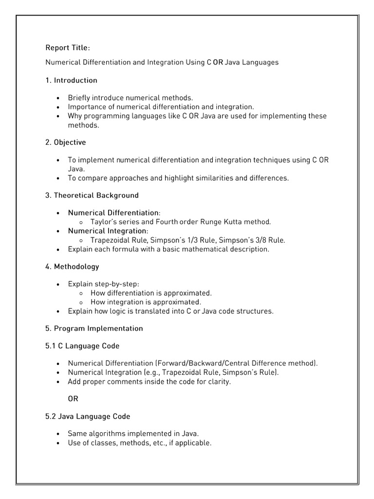 TA-III Report Writing Format | PDF