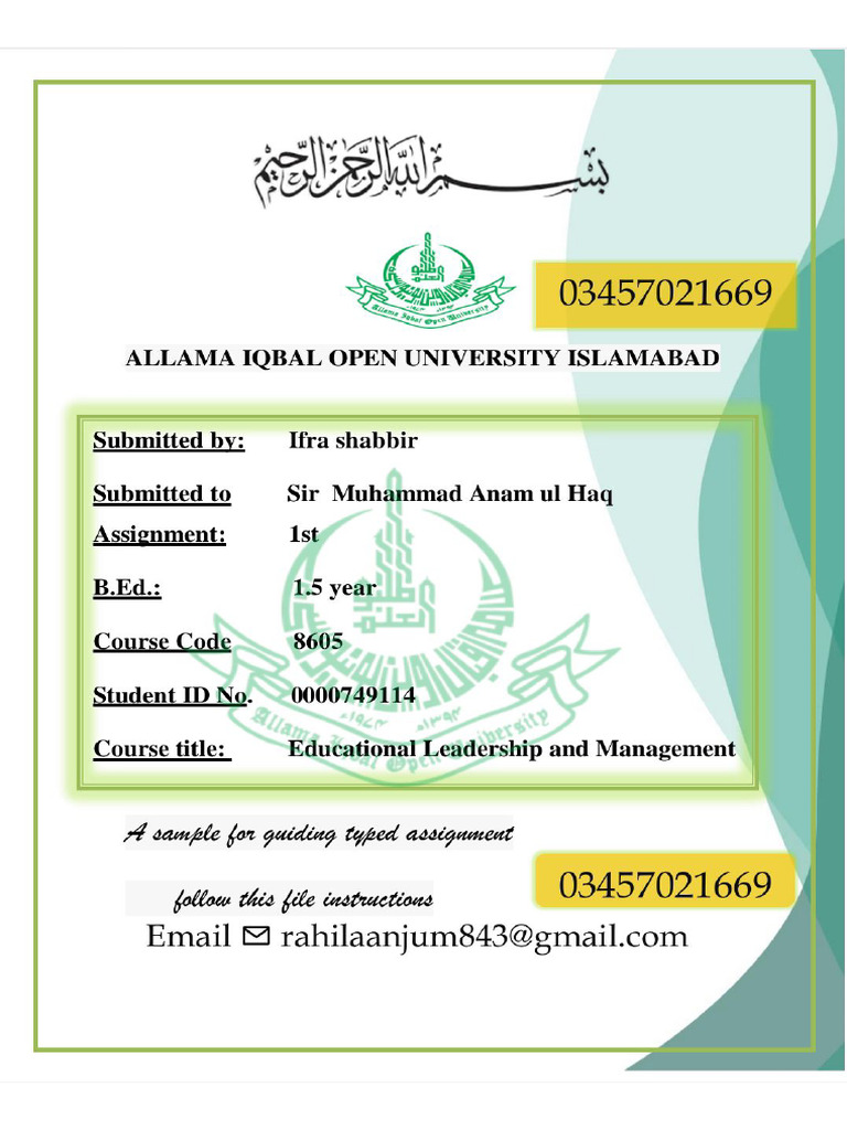 ASSIGNMENT Sample by Rahila Anjum - 1 | PDF