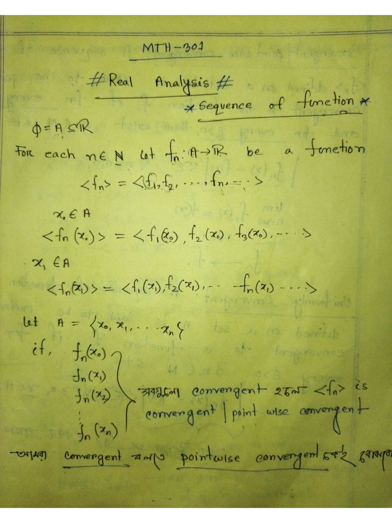 Real Analysis (Sequence of Function - Power Series) | PDF