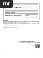 IGCSE Math 0980 Sample Papers 2025 | PDF