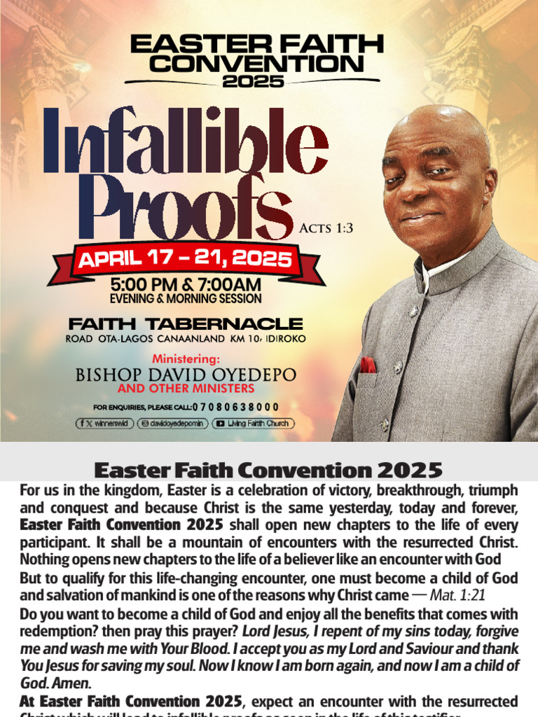 Easter Faith Convention | PDF