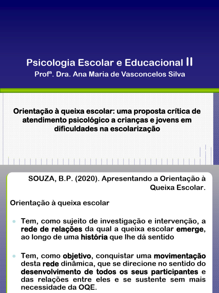 Aula 26-03-25 - Apresentação Da OQE | PDF | Adolescência | Psicologia