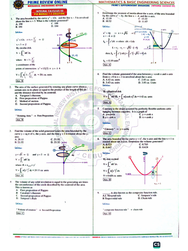 Integral Calc 2 | PDF