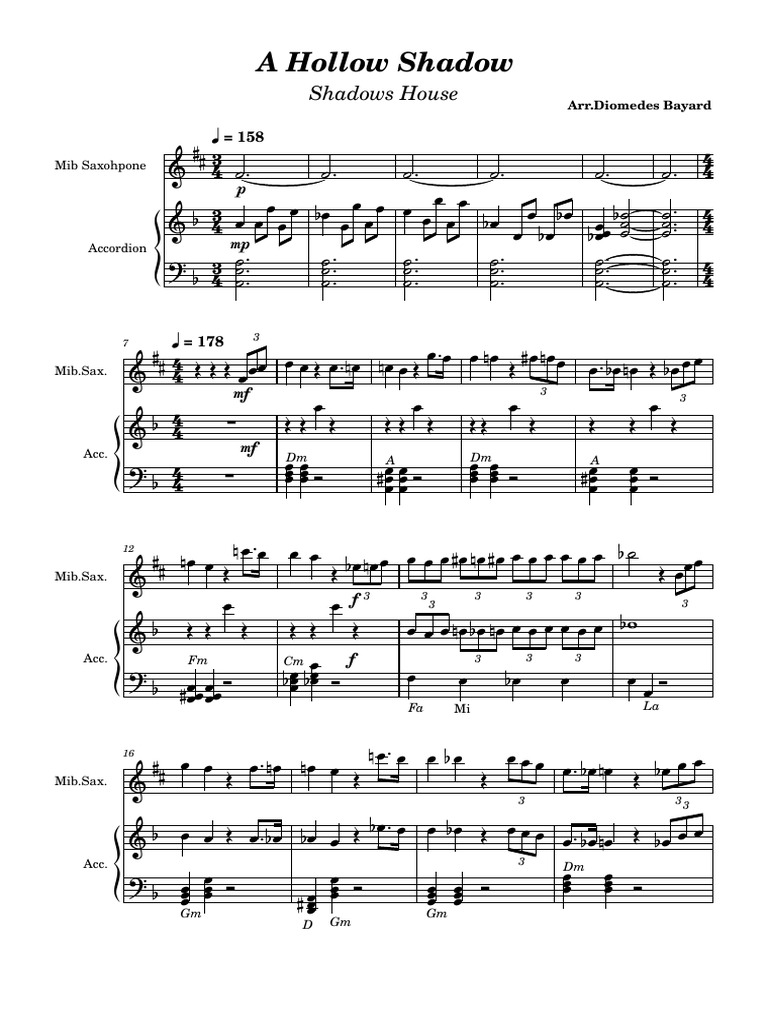 A_Hollow_Shadow_Saxophone_-_Accordion_Duet_Shadows_House | PDF ...