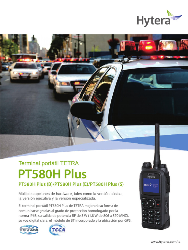 ES Hytera PT580H Plus Mission Critical TETRA Portable Radio Brochure ...