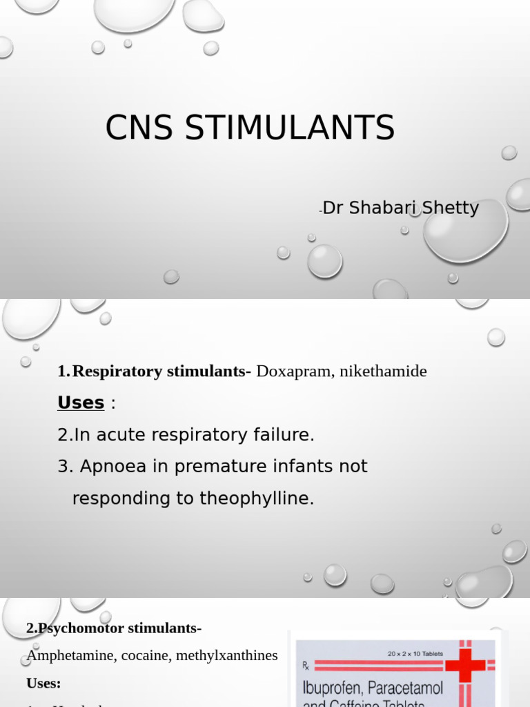 Cns Stimulants and Drug Addiction - Copy-1 | PDF