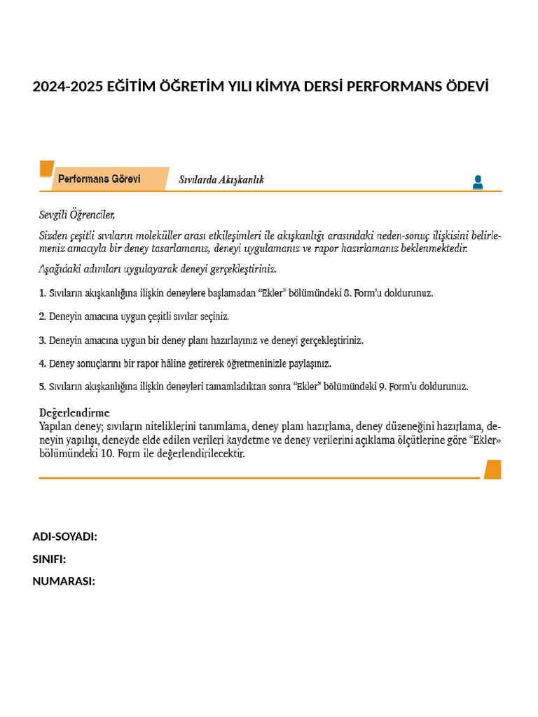 Performans Ödevi̇di̇r | PDF
