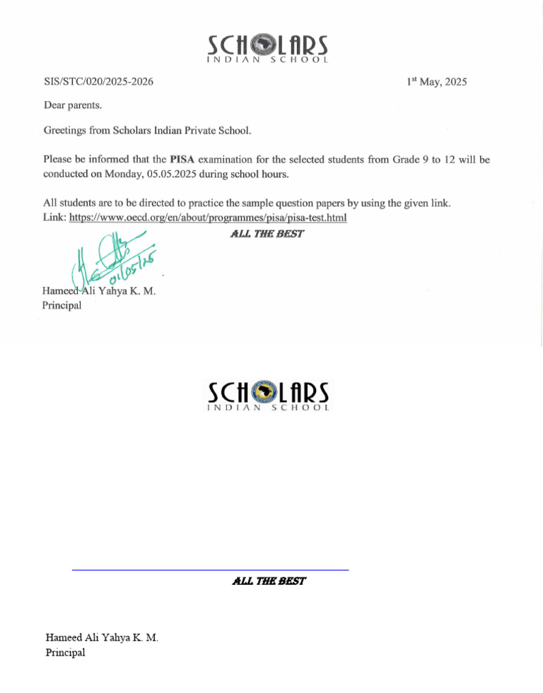 Pisa Examination | PDF