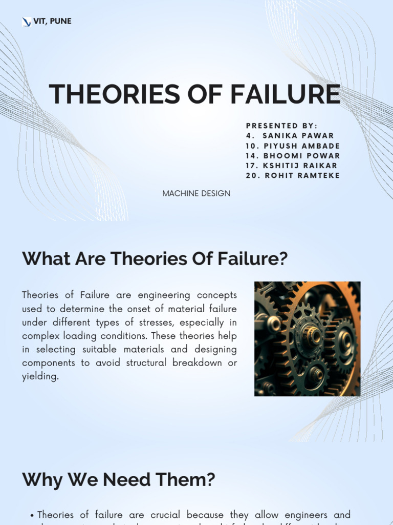 THEORIES OF FAILURE pt.3 | PDF | Stress (Mechanics) | Yield (Engineering)