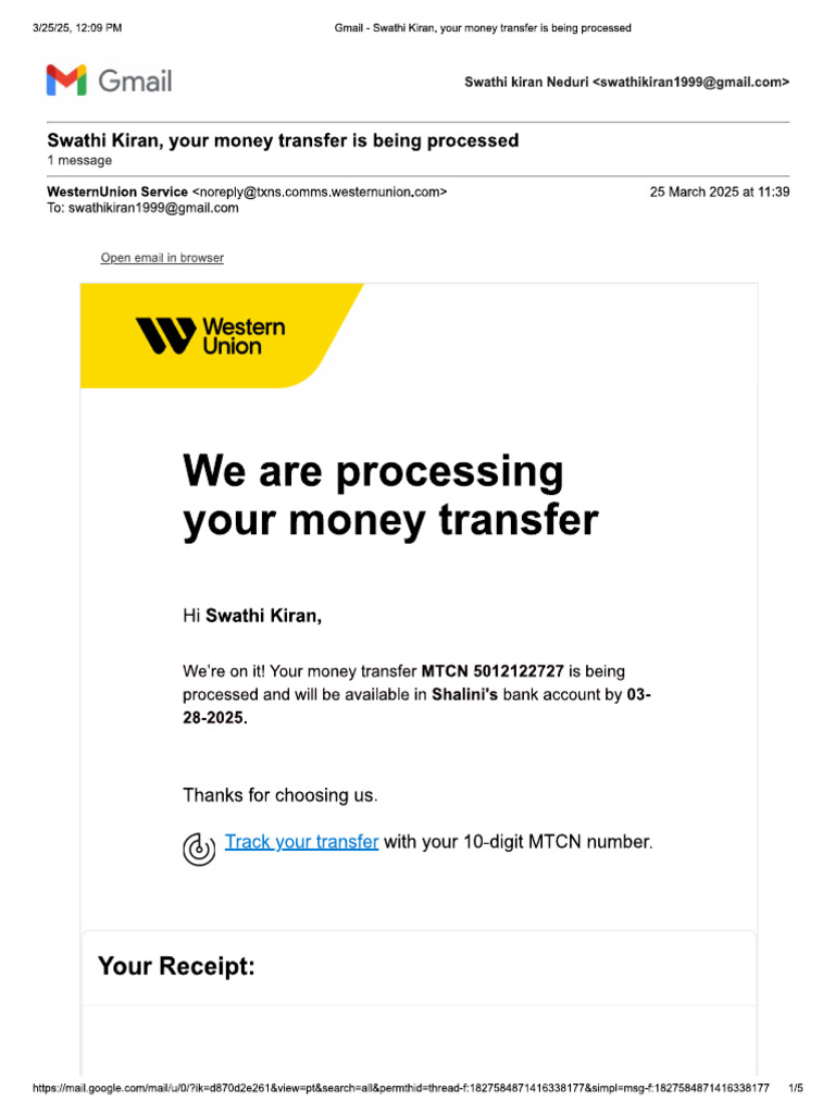 Reciept | PDF
