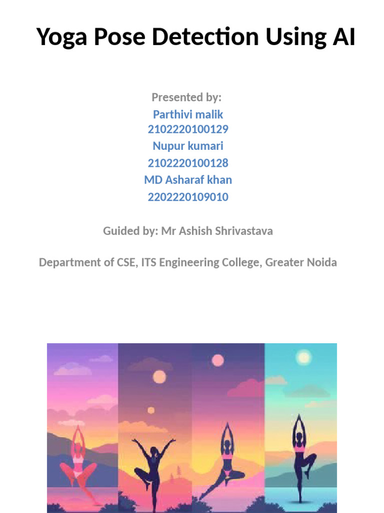 Yoga Pose Detection Extended Presentation | PDF | Artificial Intelligence | Intelligence (AI ...