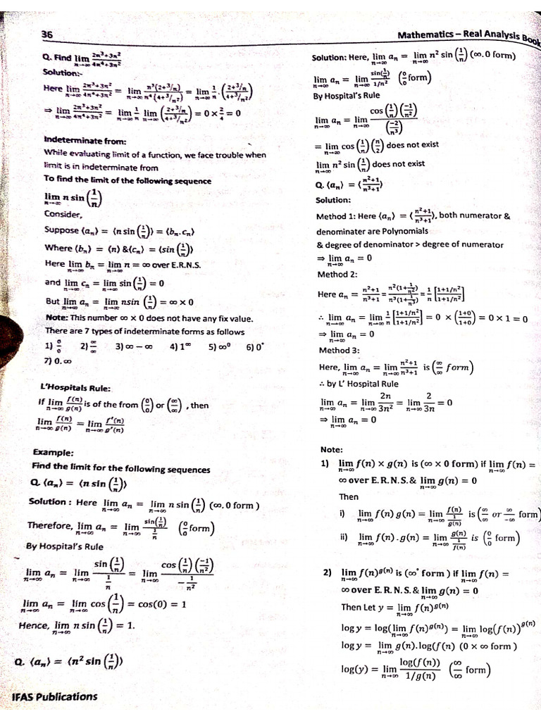 Sum of series & Limits problems by KMs | PDF