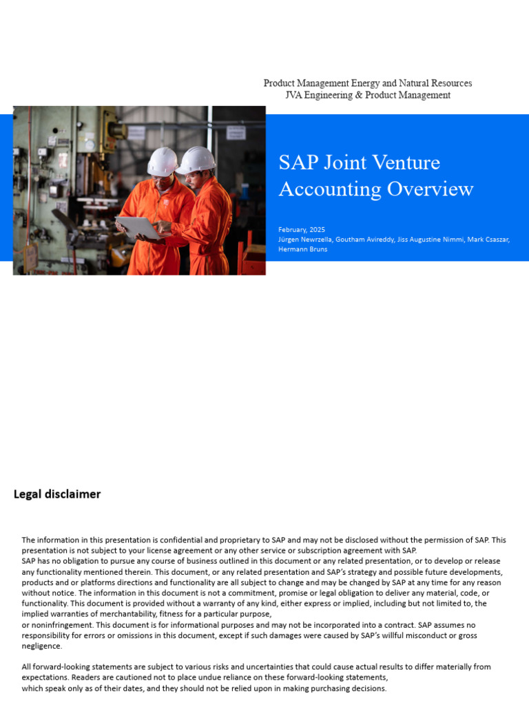 SAP Joint Venture Accounting - NOROG - February 2025 2 | PDF | Banks ...