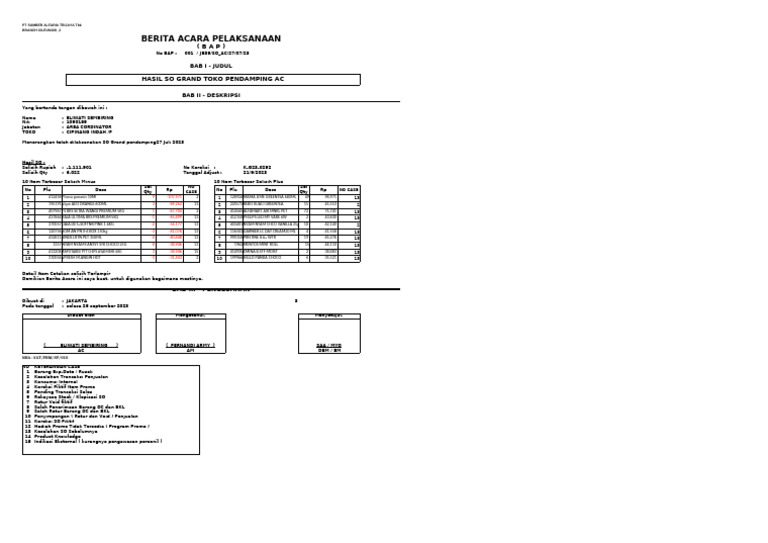Bap So Pendamping Ac j796 CNDH | PDF