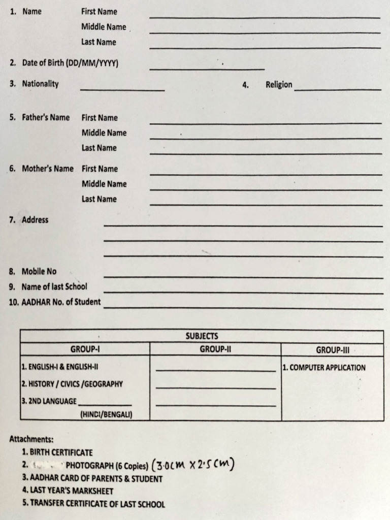 Form For Ix | PDF