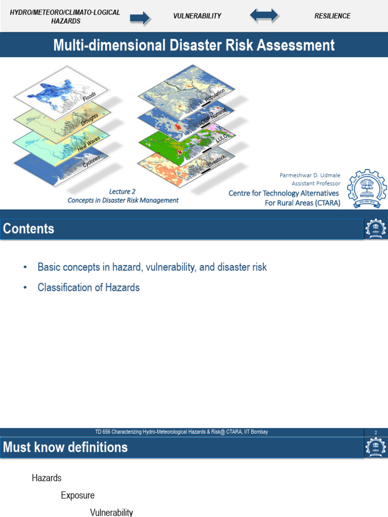 TD656 Lecture 2 - Concepts in Disaster Management 10jan2025 | PDF ...