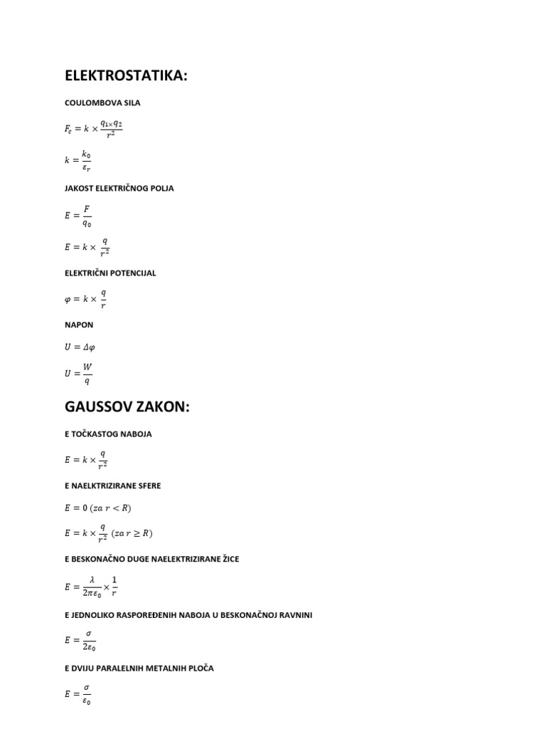 Elektrostatika | PDF