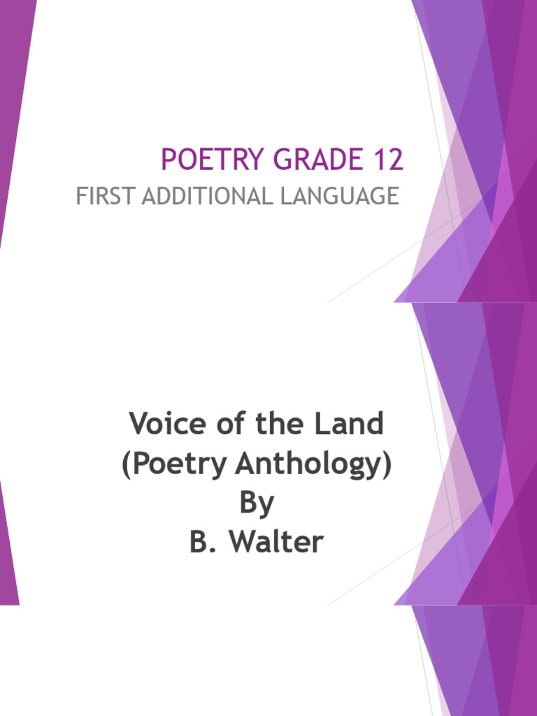 Grade 12 Fal Poetry Lesson Presentations Psf (2) | PDF | Poetry | Sonnets