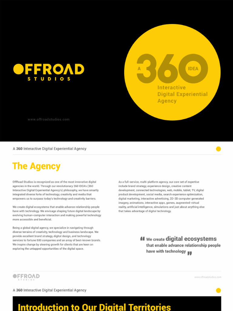 OffRoad Studios - Portfolio Presentation | PDF
