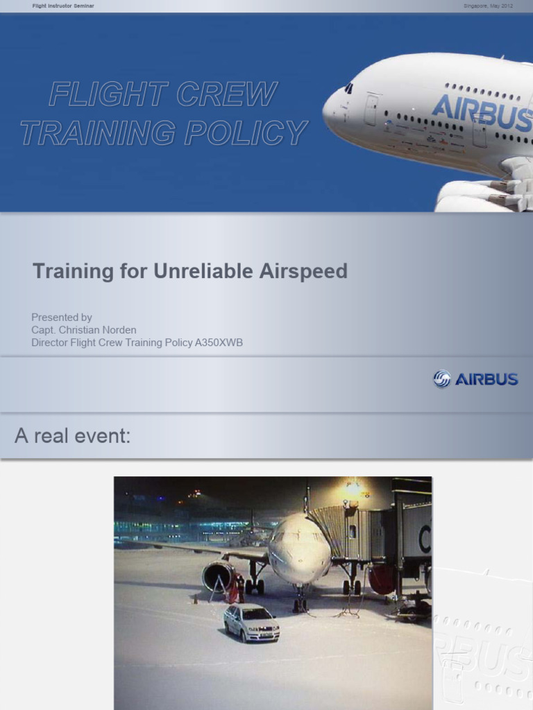Unreliable Airspeed Training Insights | PDF | Aircraft | Aerospace