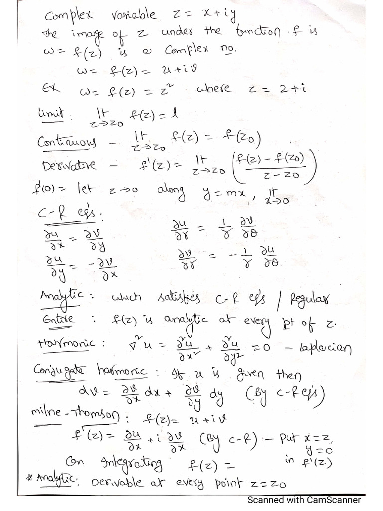 CVPS Units 1,2 Formulae | PDF
