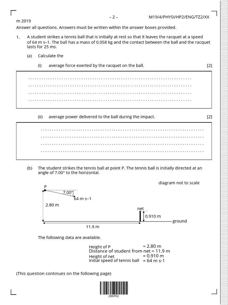 Physics Paper 2 TZ2 HL m 2019.PDF | PDF | Nuclear Fusion | Proton