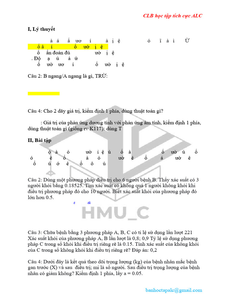 Review XSTK K119 ALC 1 | PDF