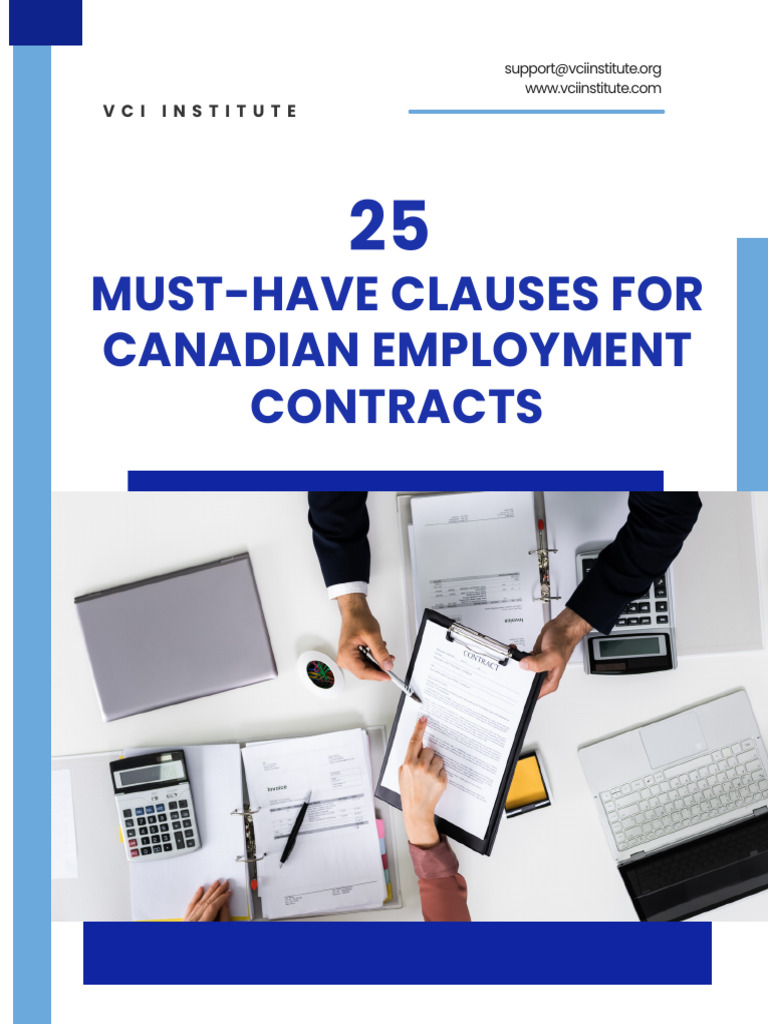 Essential Clauses for Canadian Employment Contracts | PDF | Cost Of ...