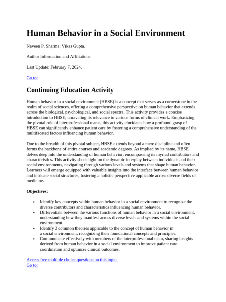 Understanding Human Behavior in Context | PDF | Classical Conditioning ...