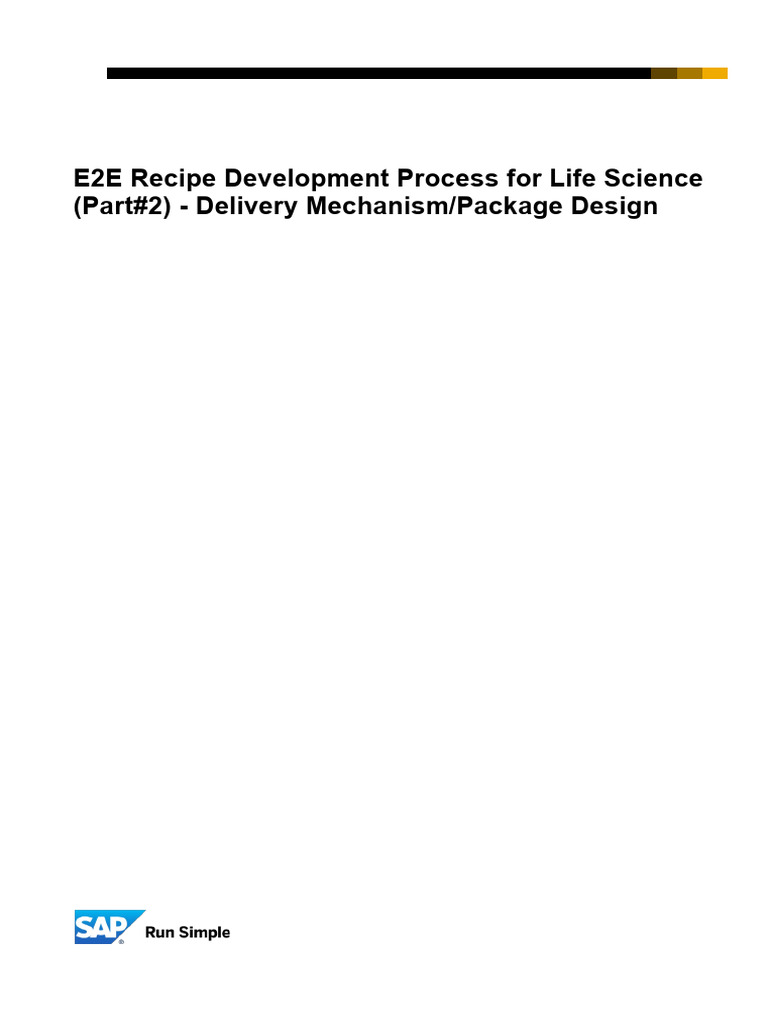 E2E Recipe Development Process For Life Science (Part-2) - Delivery ...