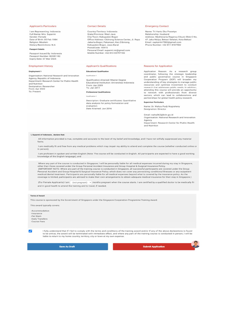 Application Form SCP 2025 | PDF