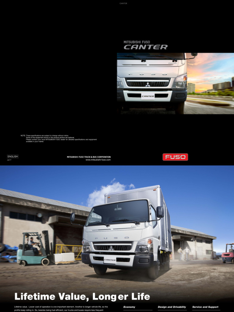 17-GENE-CANTER-FUSO-logo - en - TD-Facelift-Brochure - ITC Mitsibishi FE | PDF