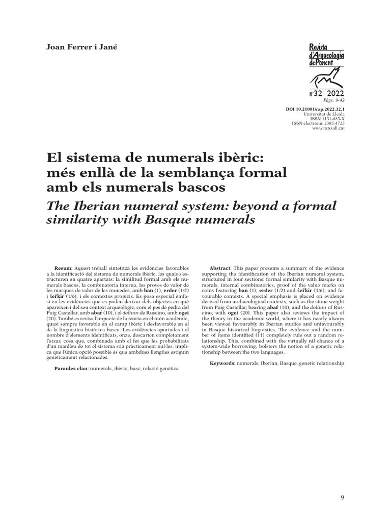 El_sistema_de_numerals_iberic_Mes_enlla | PDF