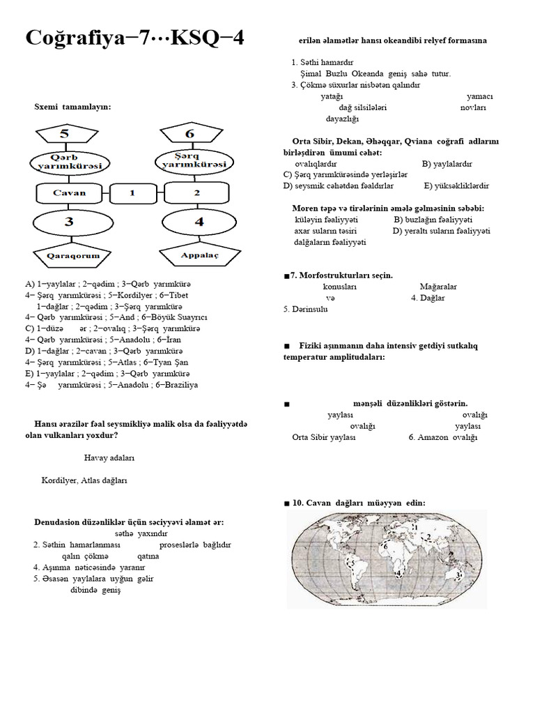 Coğrafiya - 7 KSQ - 4-Converted - 231225 - 071600 | PDF