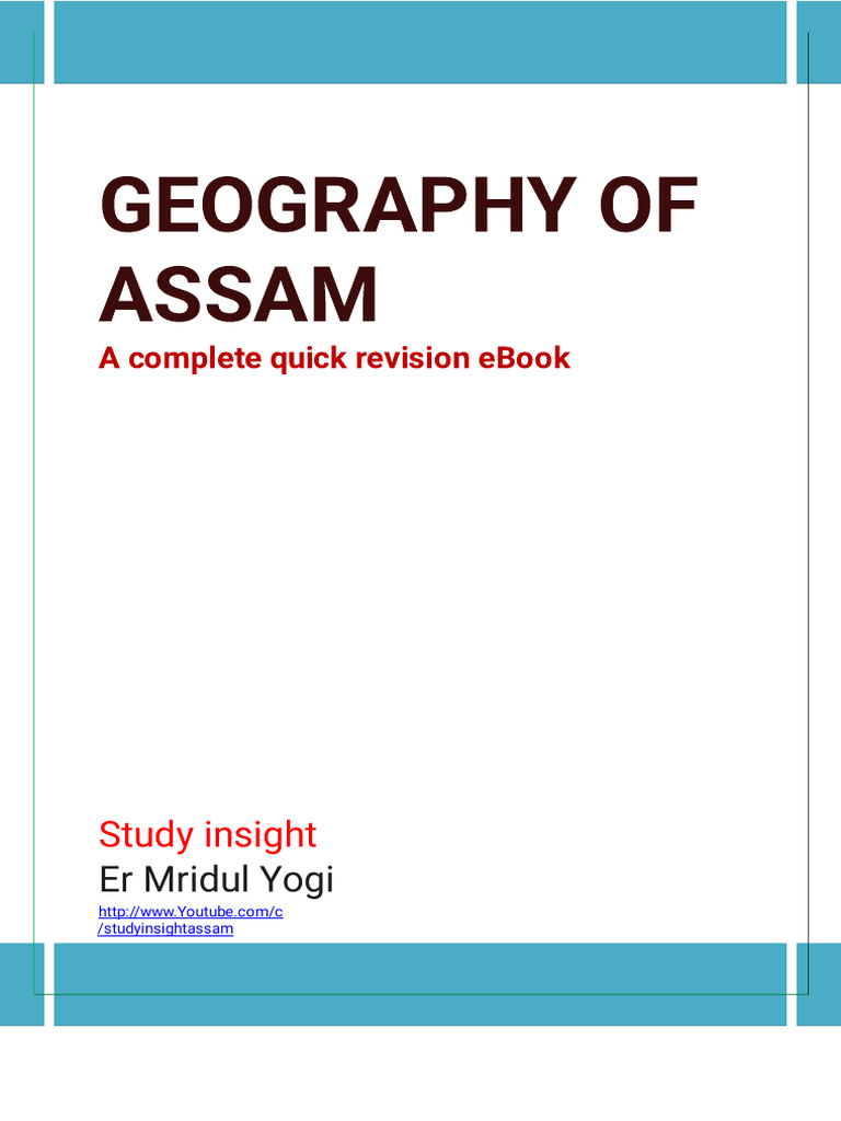 Geography of Assam Bilingual - 39532166 - 2024 - 09 - 19 - 19 - 47 | PDF