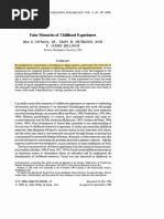Loftus & Pickrell's Lost in the Mall Study | PDF