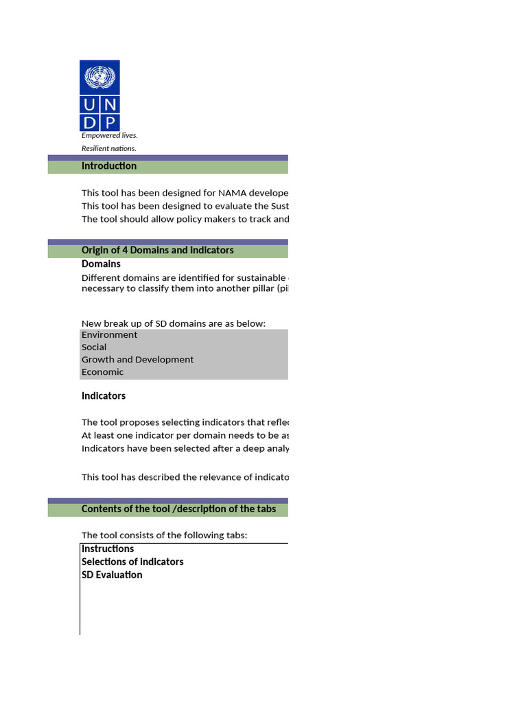Sustainable Development Tool - Namibia - 2015-05-05 | PDF ...