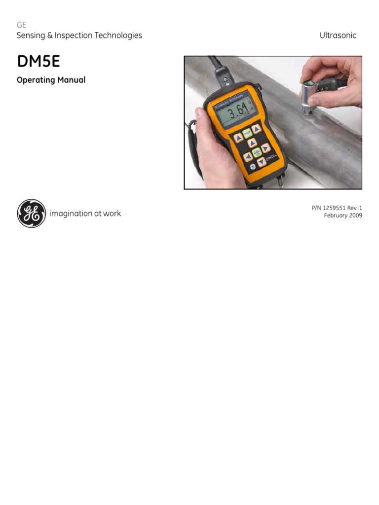 DM5E Corrosion Thickness Gauge Manual | PDF | Calibration | Ultrasound